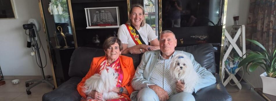 Gouden huwelijksjubileum van Guido Vande Woestyne en Christaene ...